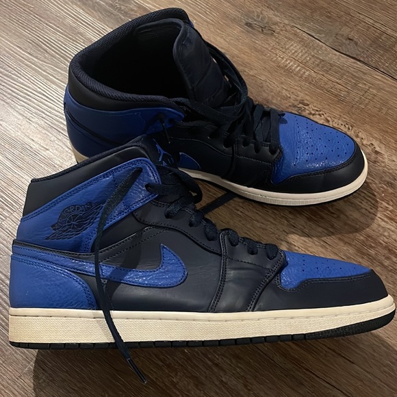 Nike | Shoes | Nike Air Jordan Mid Obsidian Game Royal Blue Size 11 ...